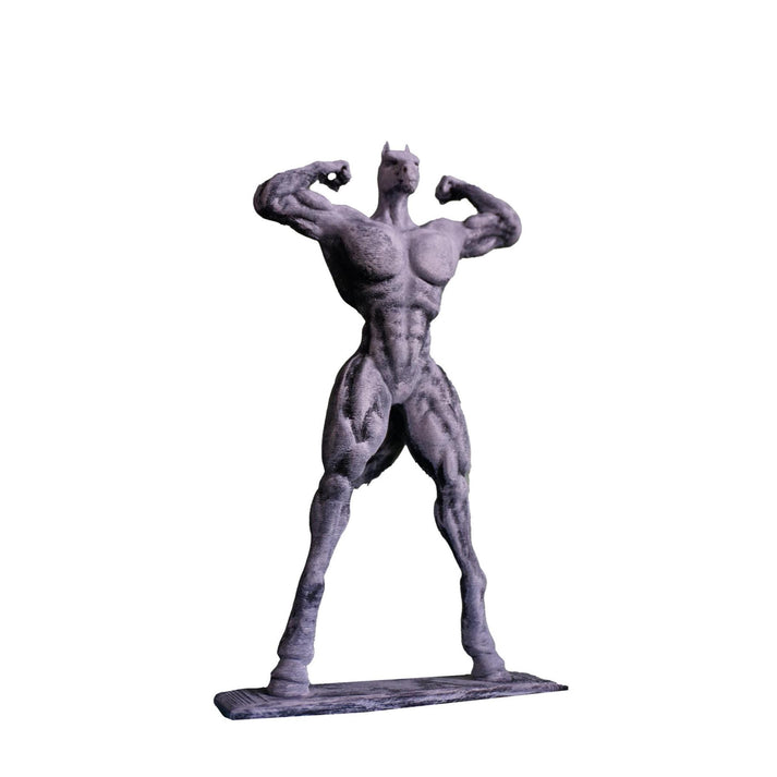 Champion – Horse Man Statue – Night Moth Creations